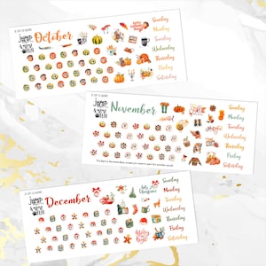 Monthly Planner MINI Kits - Whole Year 12 Months Jan-dec (S-137/8 Mini ...