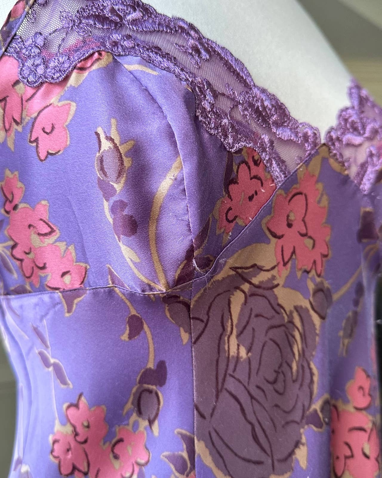 Victoria’s Secret Vibrant Purple Dress Featuring Floral Pattern - Etsy
