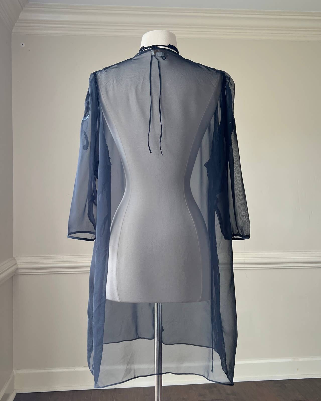 Complete Translucent Victorias Secret Robe in Sheer Black - Etsy