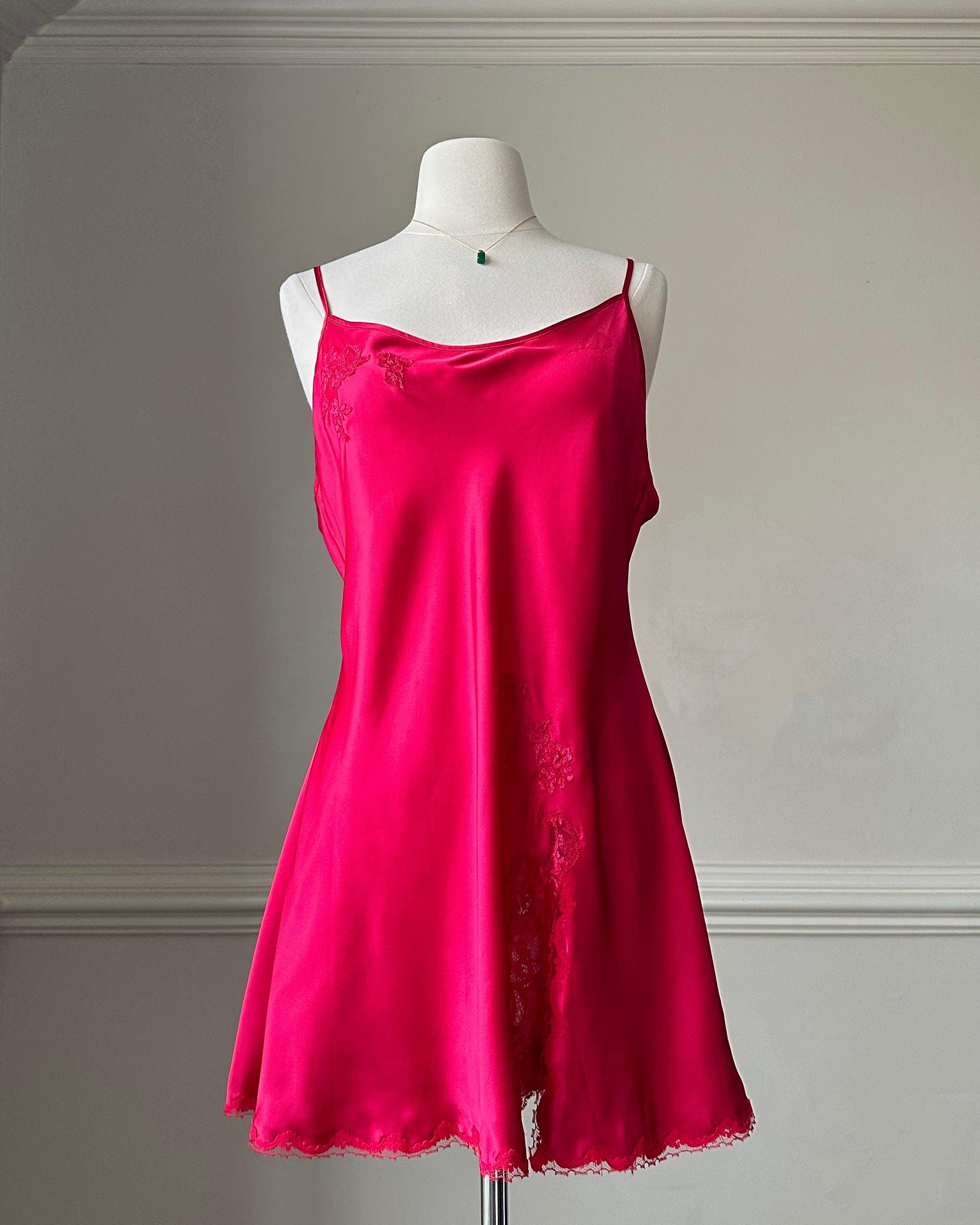 Victoria’s Secret Sultry Red Slip Dress Featuring Lace Embroidery ...