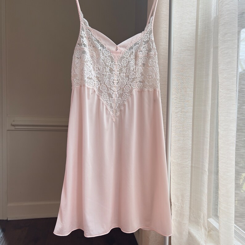 Soft and Feminine Blush Pink Sheer Slip - Etsy