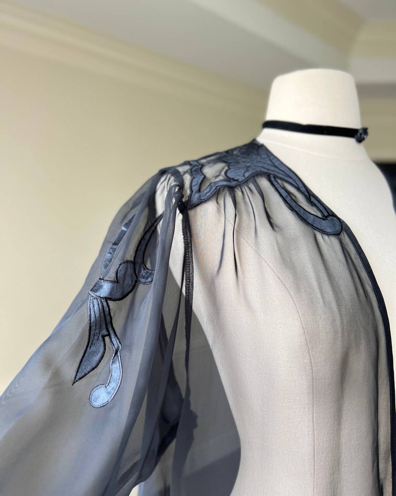 Complete Translucent Victorias Secret Robe in Sheer Black - Etsy