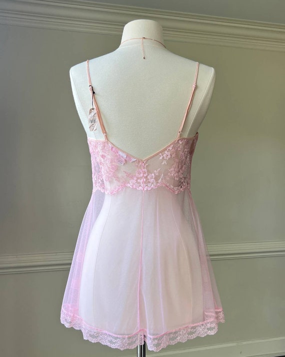 Sheer Victoria's Secret cherry blossoms open top slip… - Gem