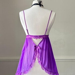 Magenta Sheer Mesh Slip Dress Featuring Floral and Polka Dots Bustier ...