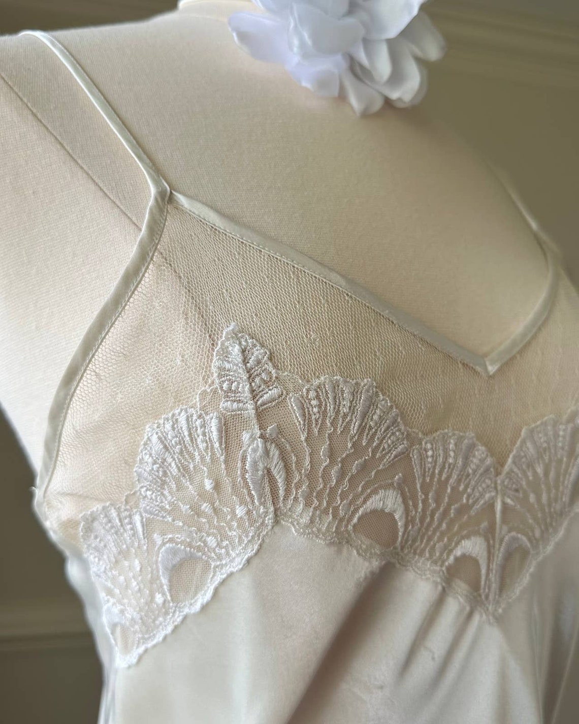 Victoria’s Secret Soft Satin Silk Maxi Dress in Pearl White Featuring ...