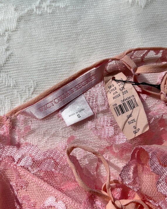 Sheer Victoria's Secret cherry blossoms open top slip… - Gem