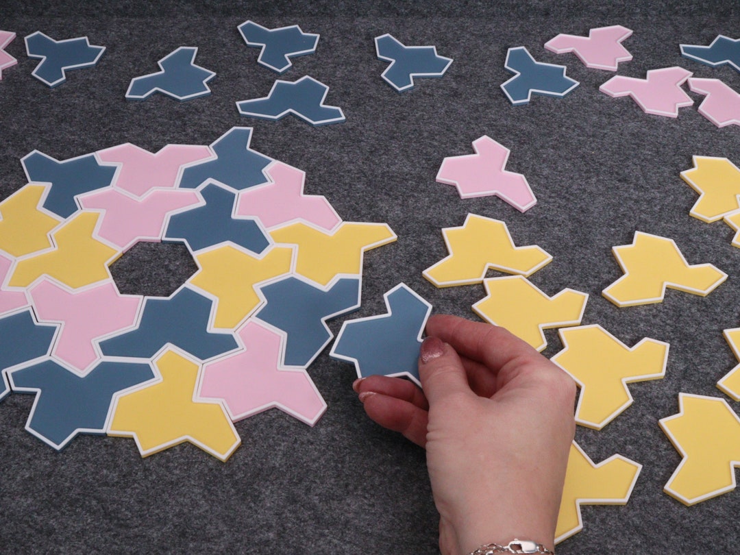 Einstein Tiles Puzzle Set hat Tile Brain Teaser Monotile Puzzle 45 ...