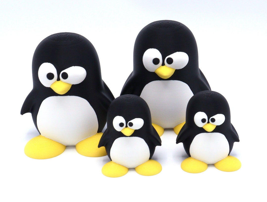 Linux Tux Cute Penguin as Decoration Color 3D Print - Etsy