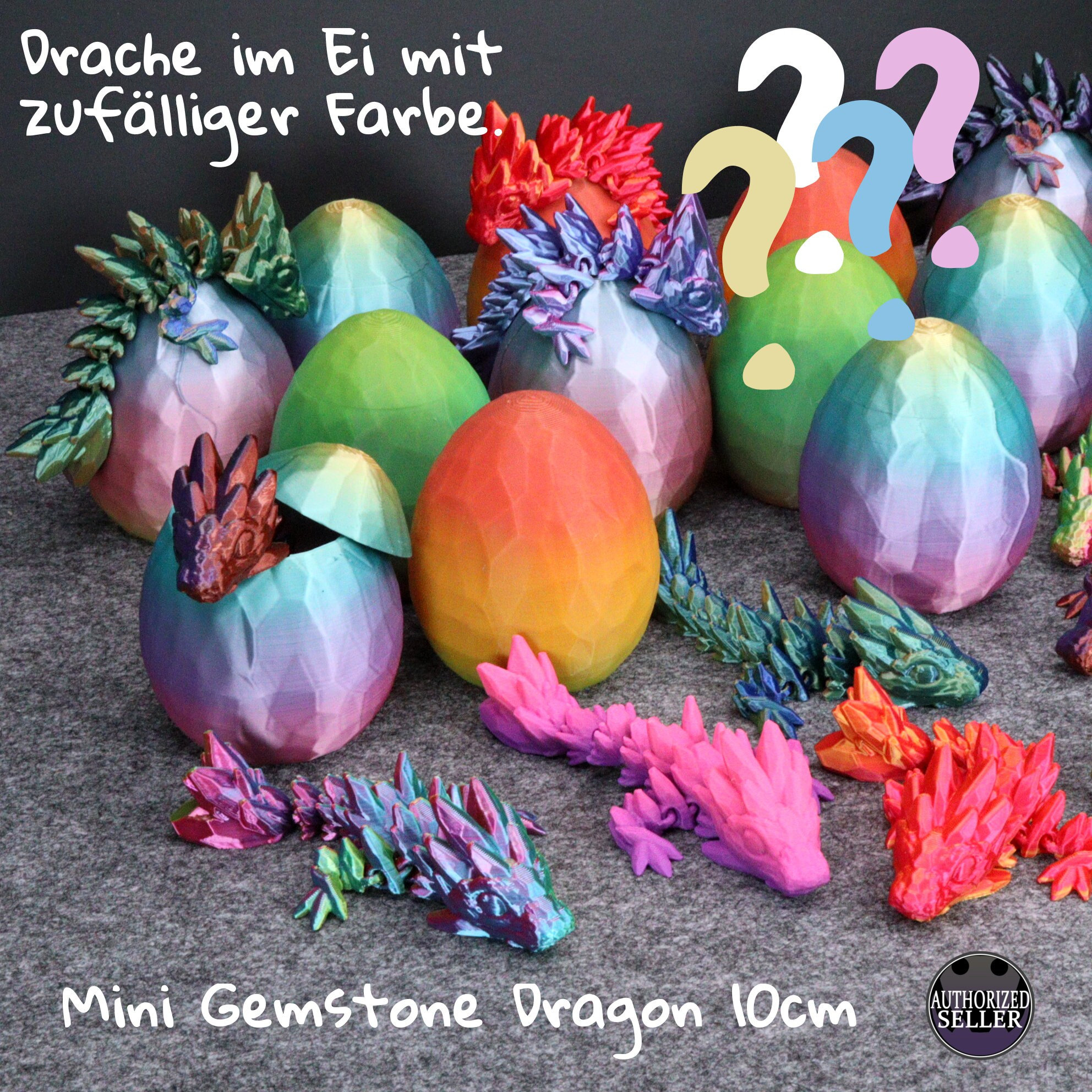 Mini Ei mit Gemstone Dragon zufällige Farbe Spiel, Spaß und Spannung ...