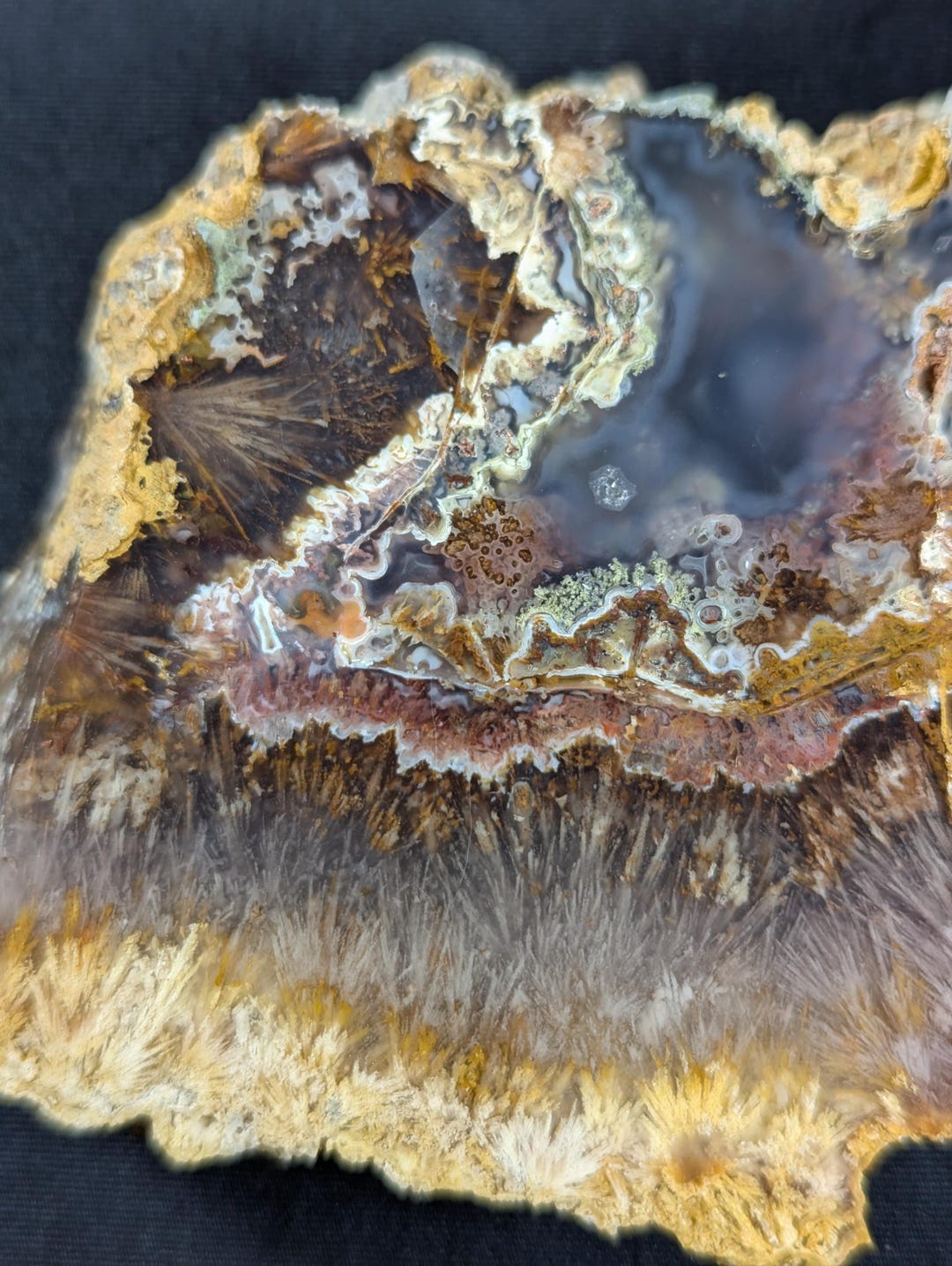 Sagenitic Agate Slab Collector's Specimen Polished on Both Sides ...