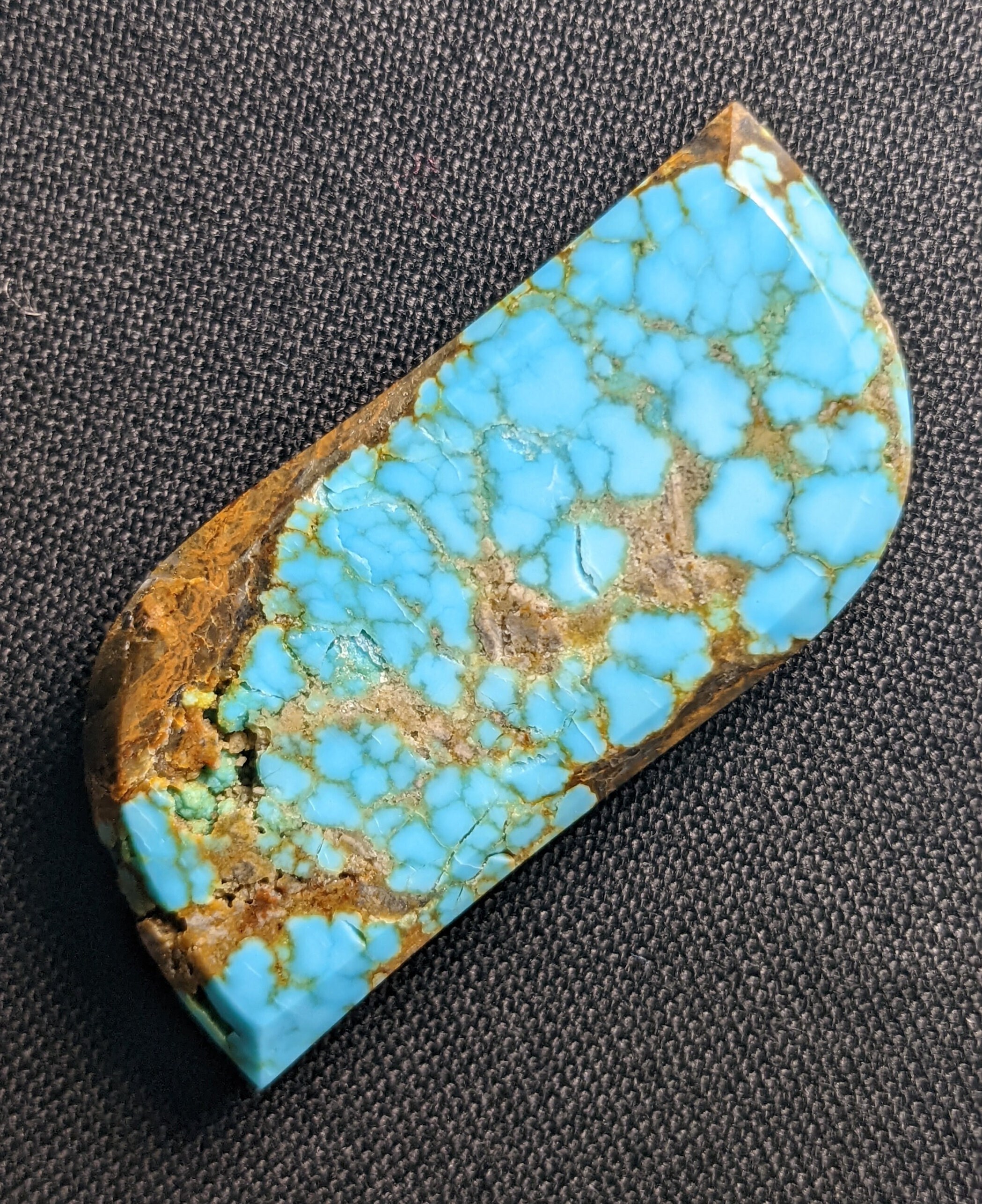 Kingman Spiderweb Turquoise Designer Gem Cabochon - Etsy