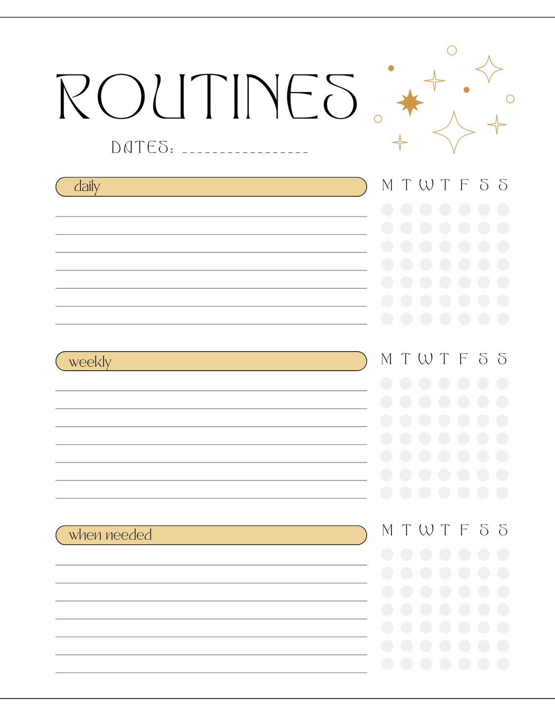 Routine Planner Printable, to Do List, Schedule, Productivity, Download ...