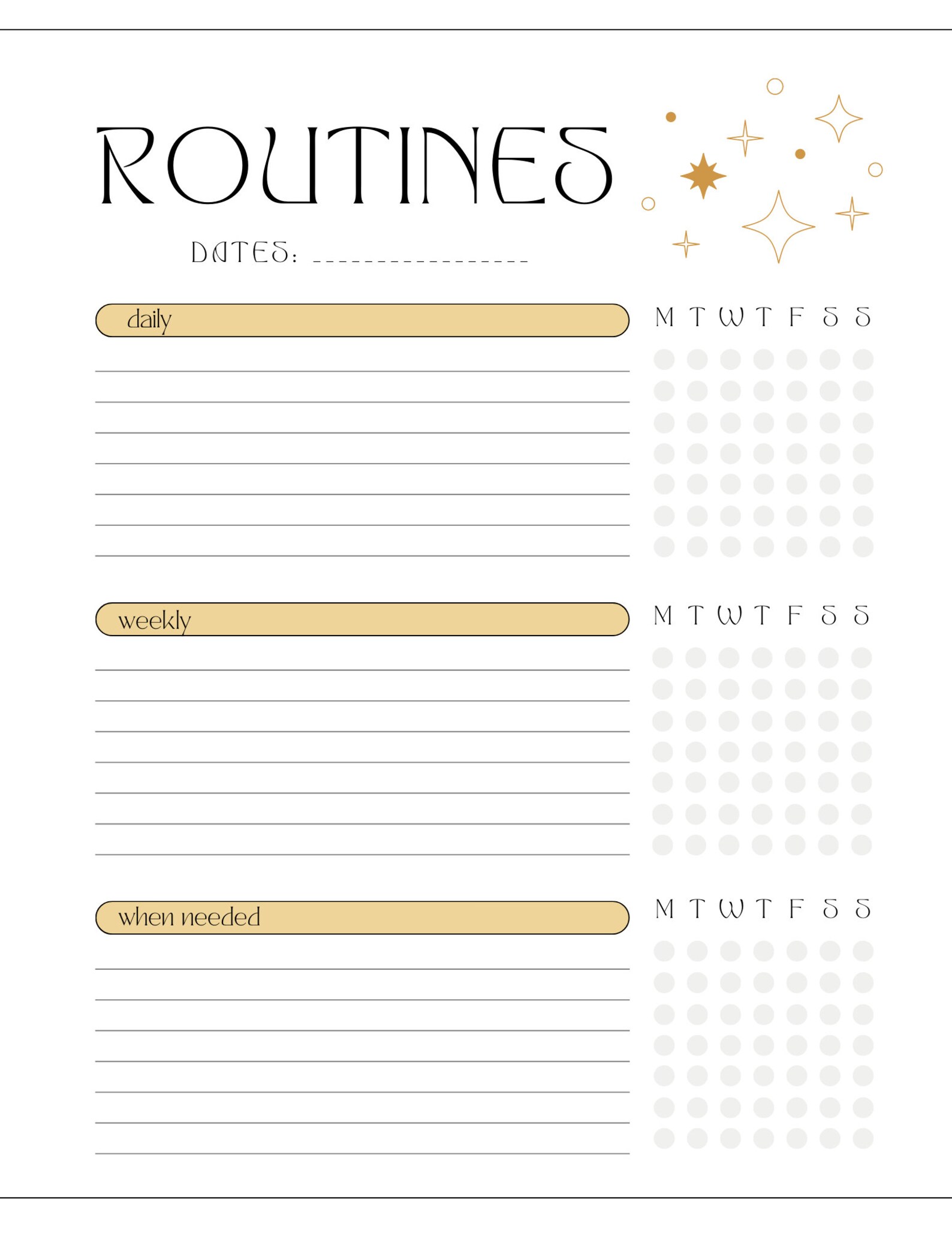 Routine Planner Printable to Do List Schedule Productivity - Etsy