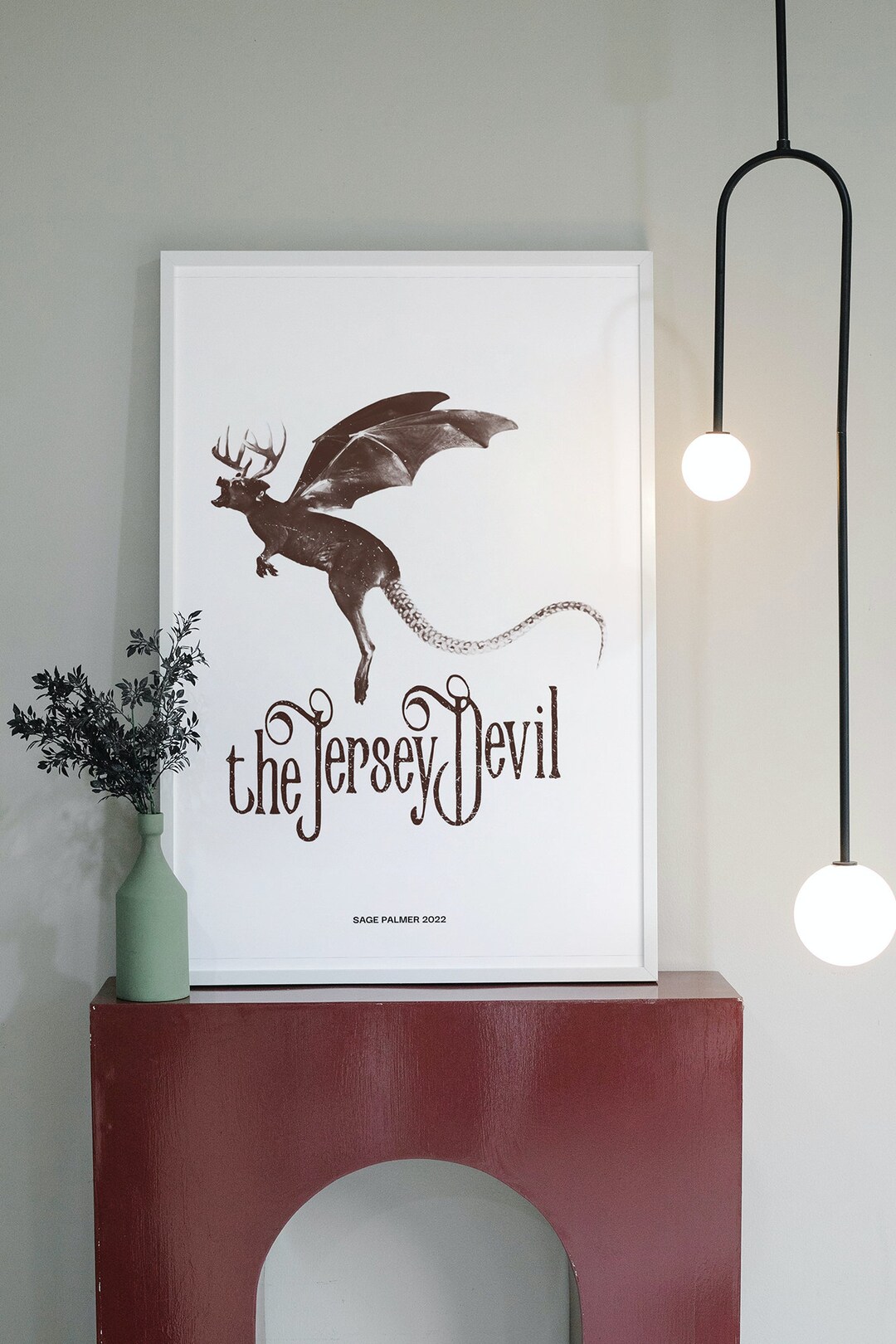 Jersey Devil Printable Artwork, Digital Print - Etsy