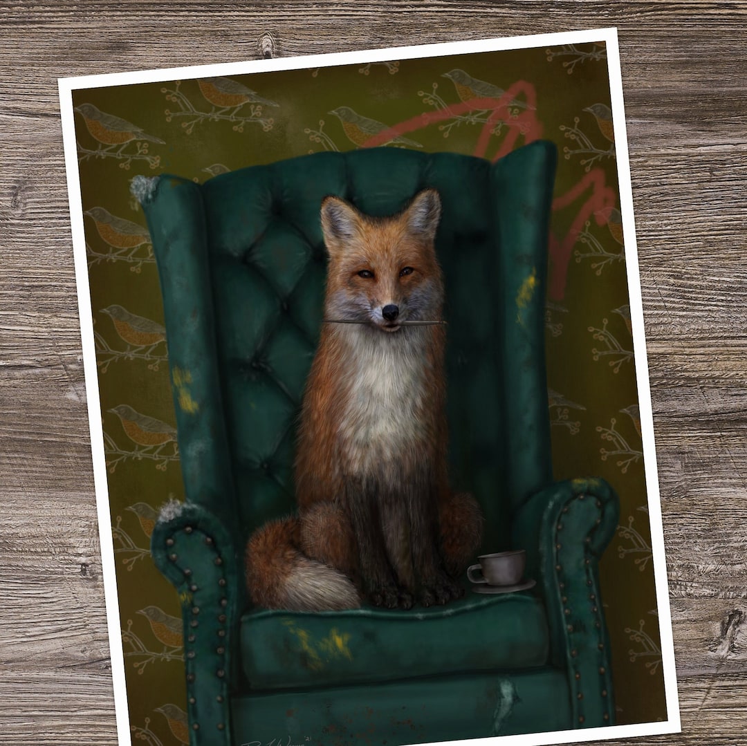 Early Fox Catches a Buzz Art Print - Etsy
