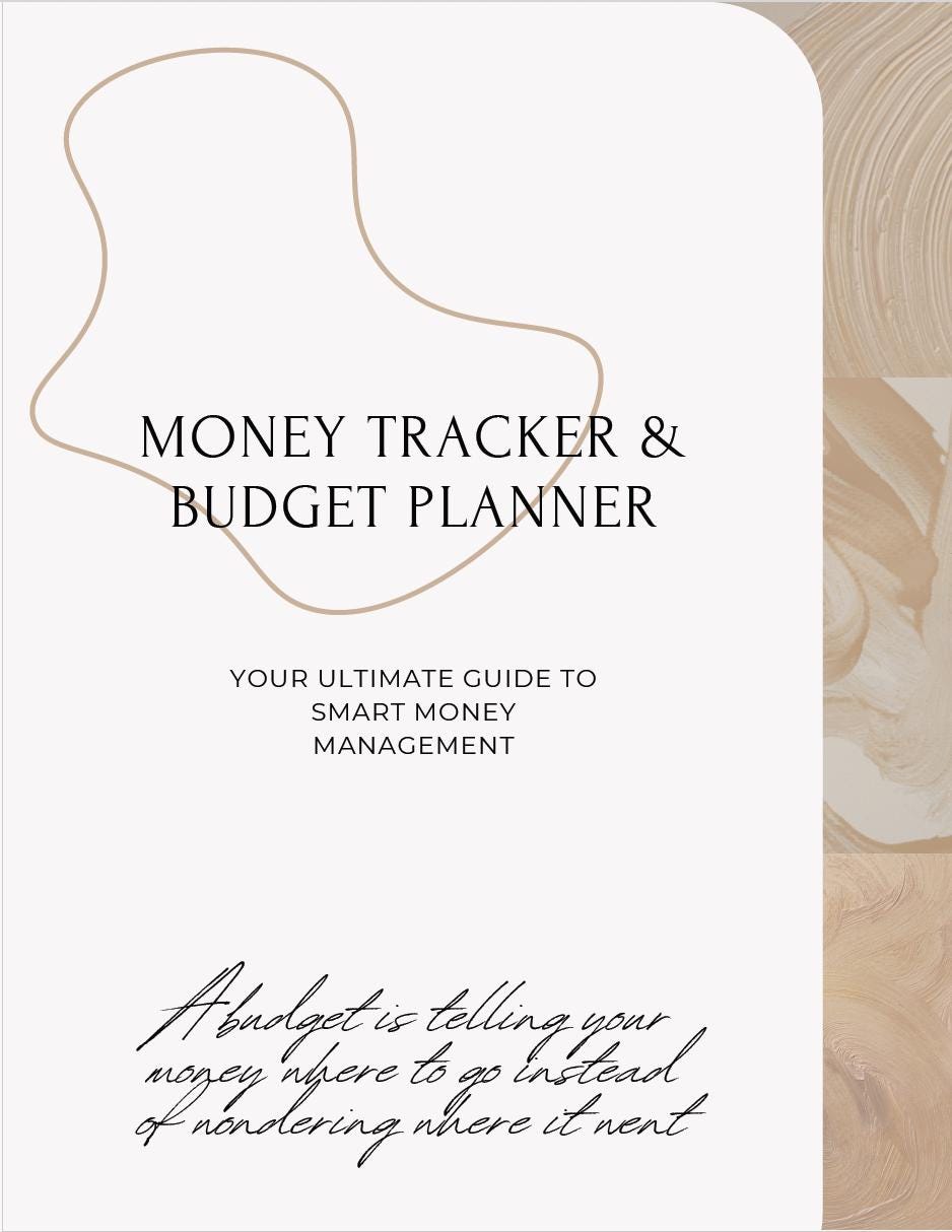 Money Tracker & Budget Planner | Financial Planner With Printable ...