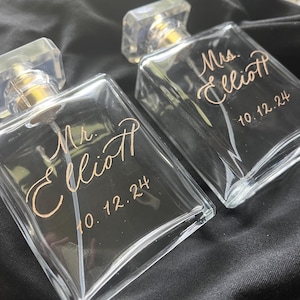Custom Engraved Perfume Bottle: Wedding Keepsake (empty) - Etsy