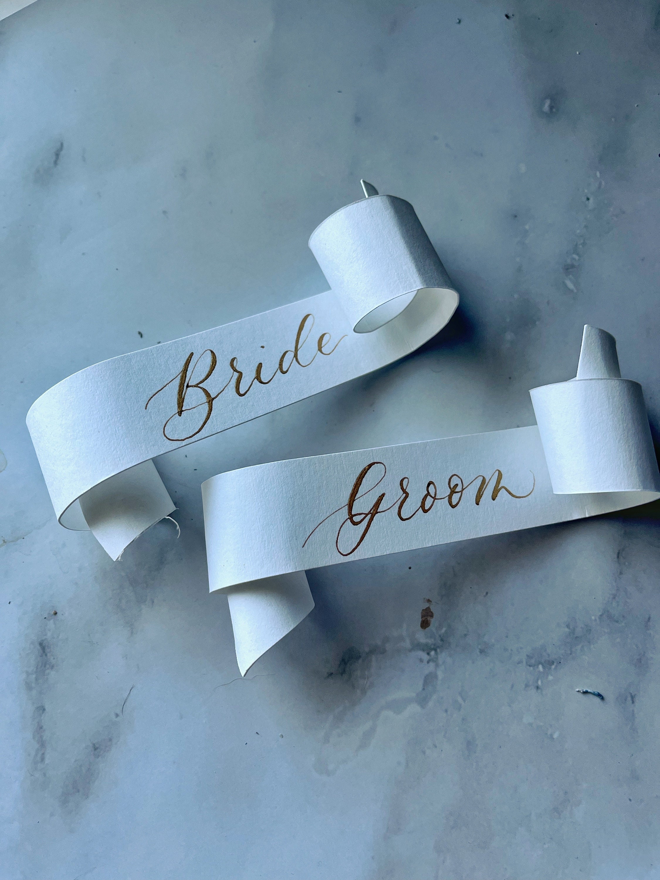 Scroll Calligraphy Place Cards, Wedding Scroll Place Cards, Scroll Name ...