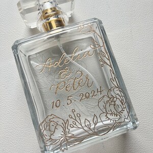 Custom Engraved Perfume Bottle: Wedding Keepsake, Bride Keepsake ...