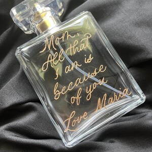 Custom Engraved Perfume Bottle: Wedding Keepsake, Bride Keepsake ...