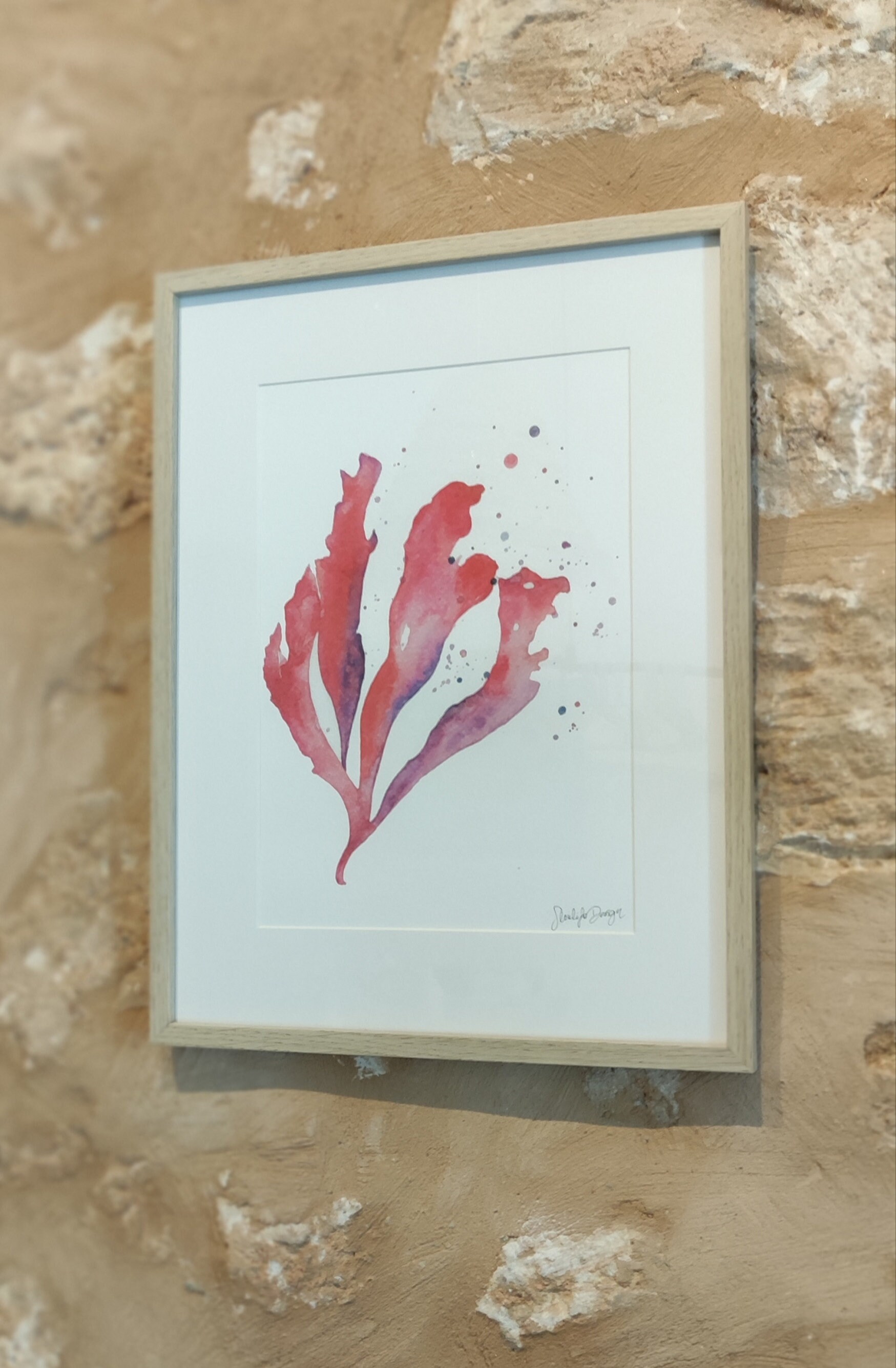 Watercolor Seaweed, Seaweed Painting, Seaweed Wall Decoration, Coral ...