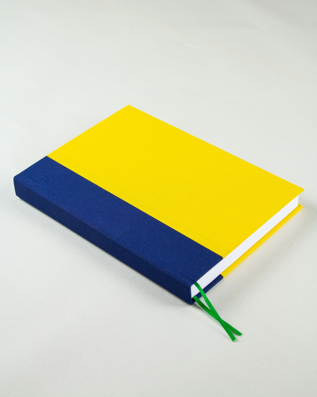 Hand-bound Blank Sketchbook, Yellow & Navy - Etsy