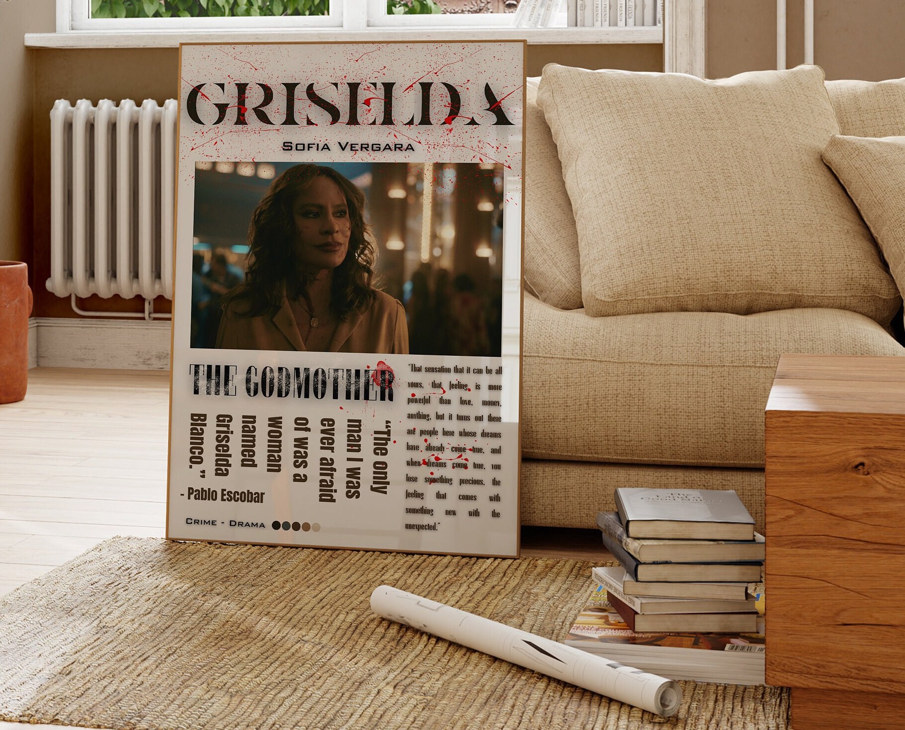 Griselda TV Series Poster, Digital Print, Griselda Blanco, Mafia Series Print, Sofia Vergara ...