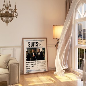 Suits Tv Series Poster, Harvey Specter, Suits, Print, Wall Art, Mike ...