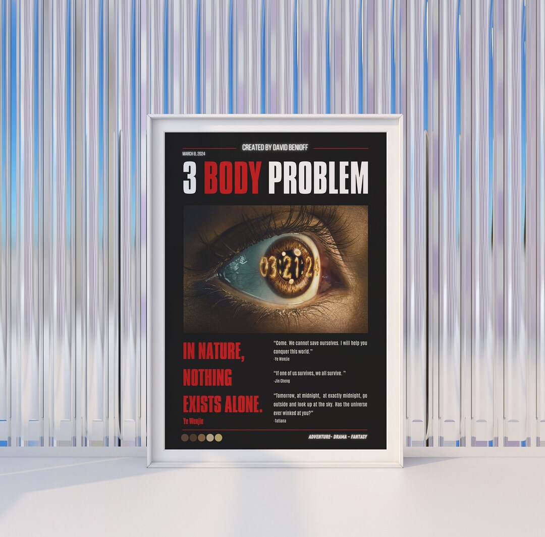 3 Body Problem Tv Show Poster, 3 Body Problem Print, Cinema Wall Art ...
