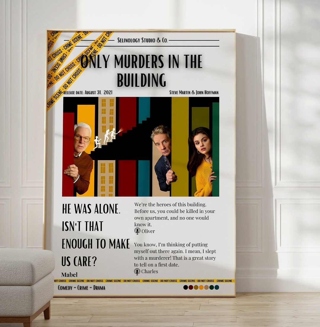 Only Murders in the Building Poster Tim Kono Mabel Oliver - Etsy