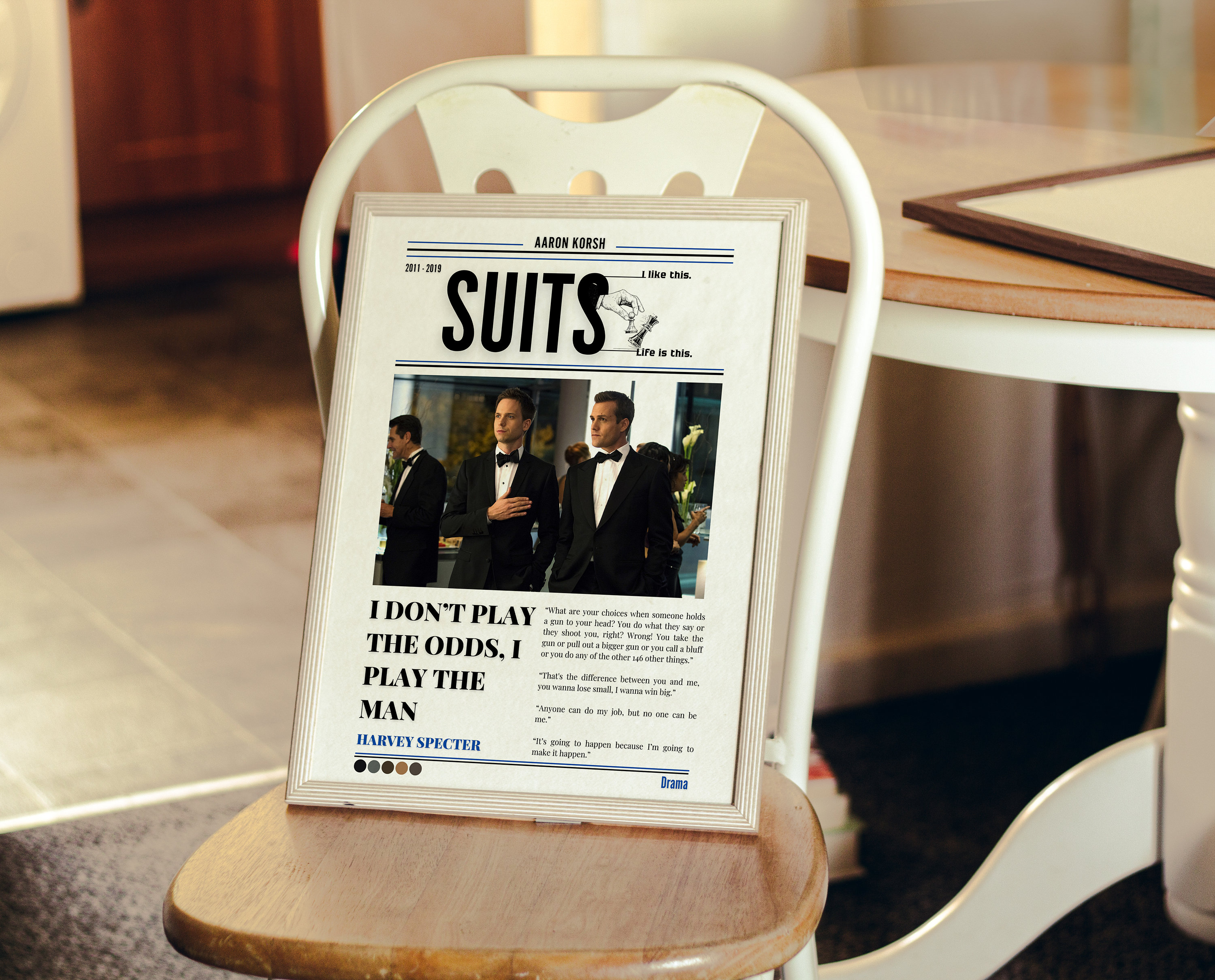 Suits Tv Series Poster, Harvey Specter, Suits, Print, Wall Art, Mike ...