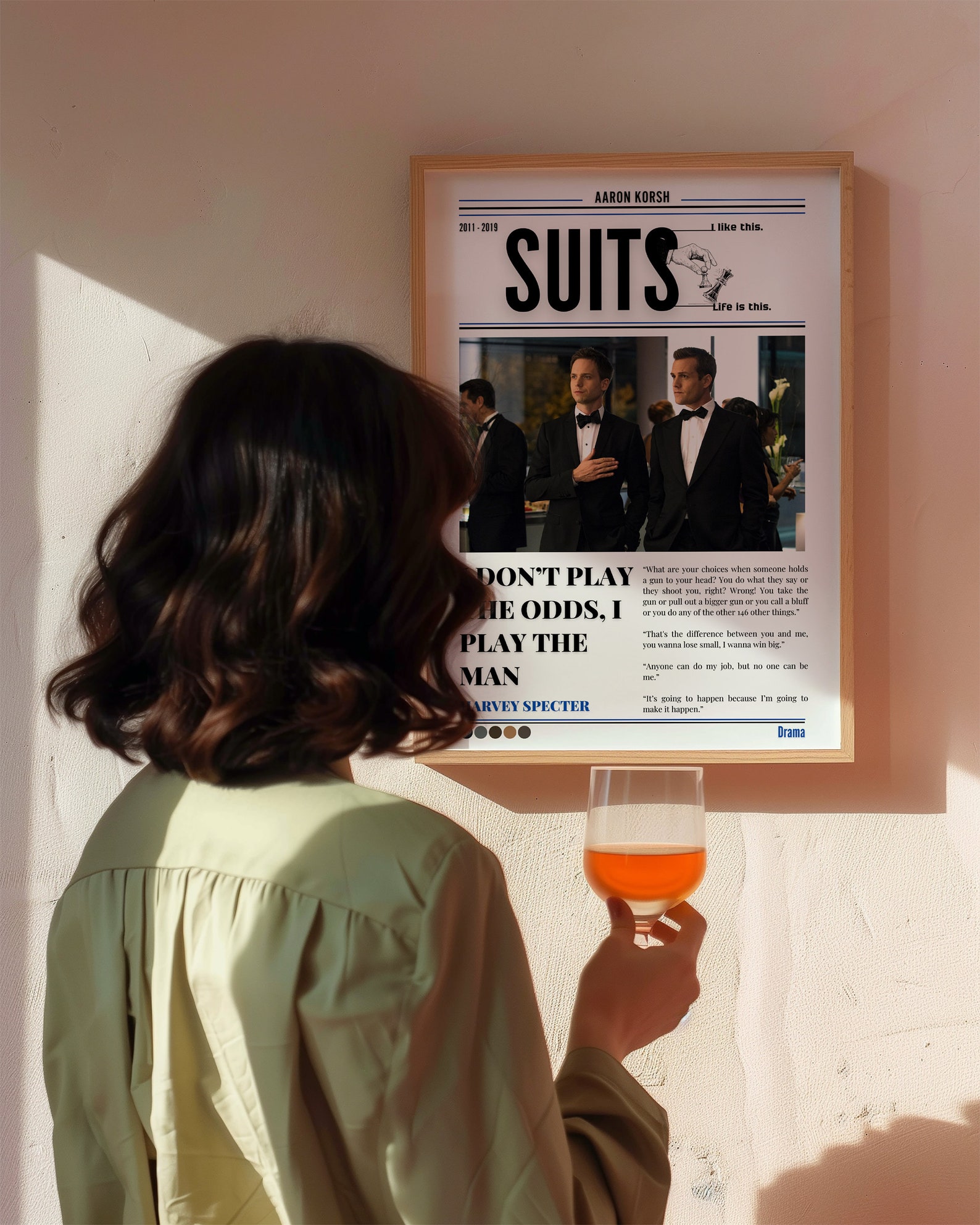 Suits Tv Series Poster, Harvey Specter, Suits, Print, Wall Art, Mike ...