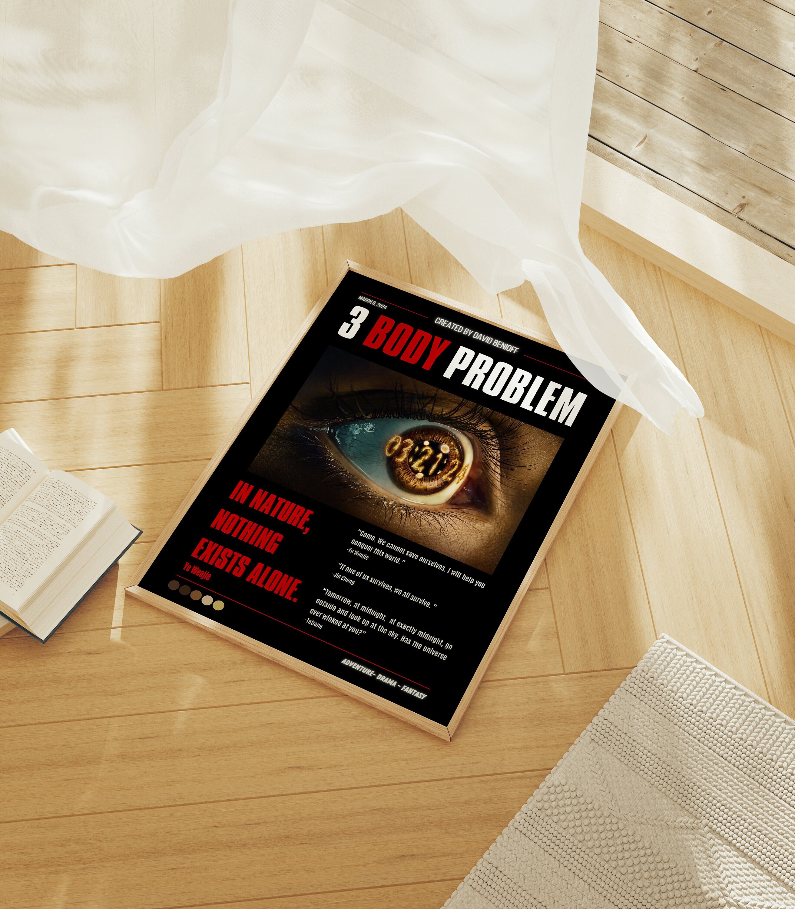 3 Body Problem Tv Show Poster, 3 Body Problem Print, Cinema Wall Art ...