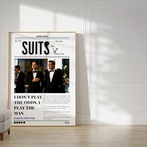 Suits Tv Series Poster, Harvey Specter, Suits, Print, Wall Art, Mike ...
