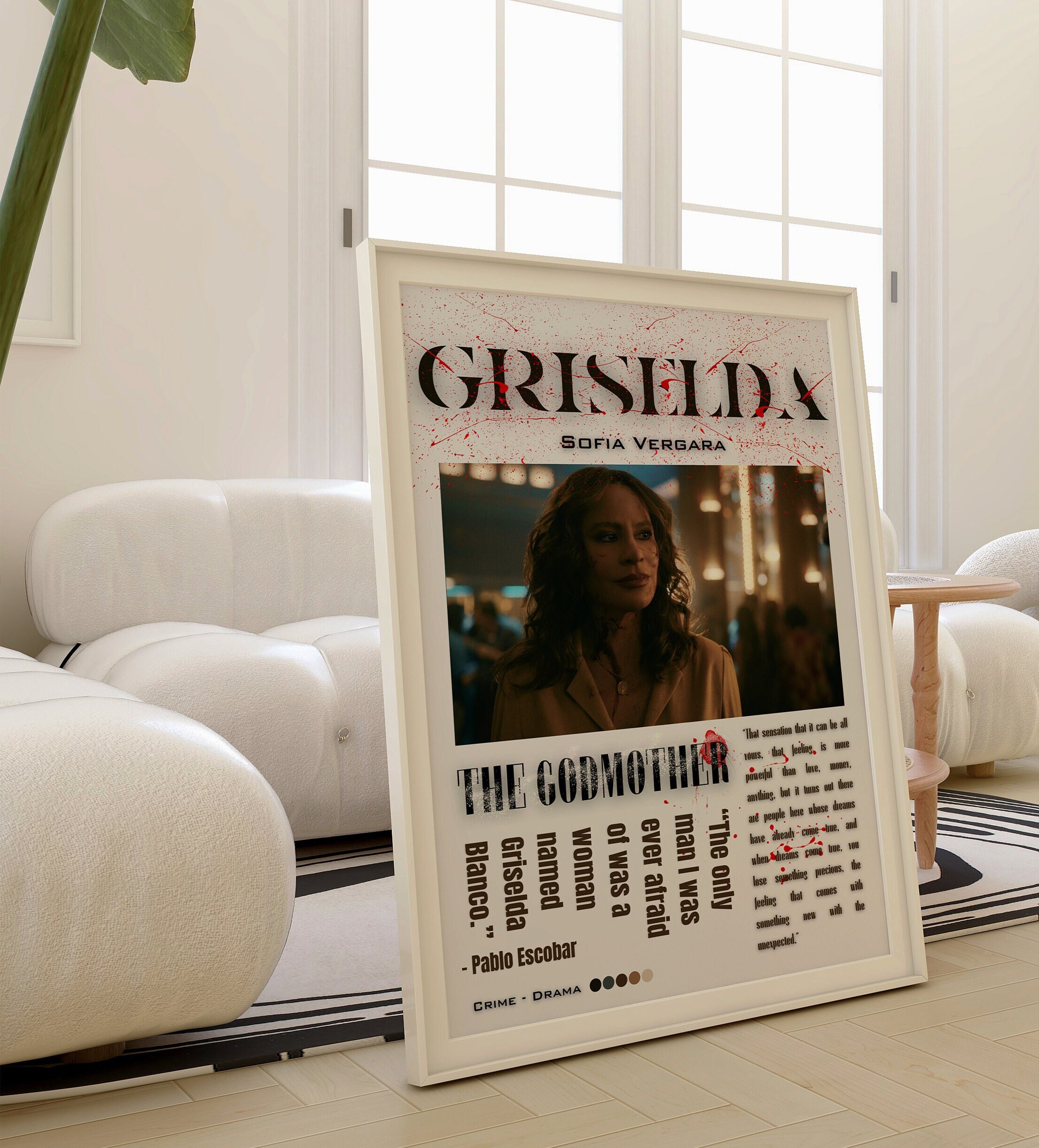 Griselda TV Series Poster, Digital Print, Griselda Blanco, Mafia Series ...