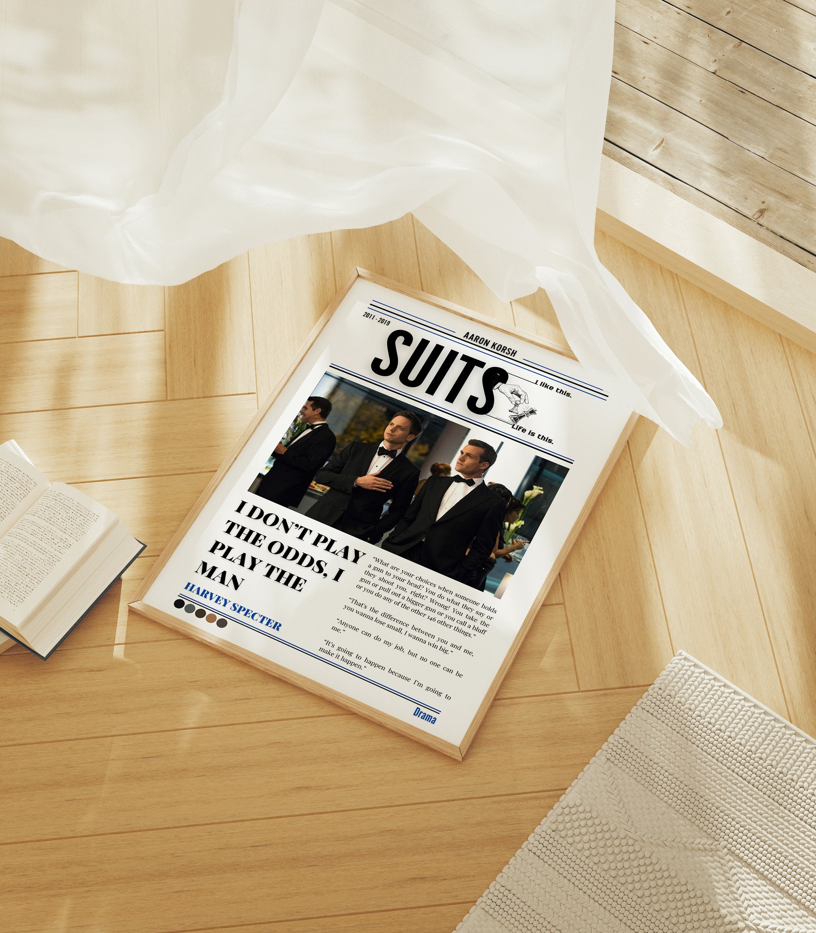 Suits Tv Series Poster, Harvey Specter, Suits, Print, Wall Art, Mike ...