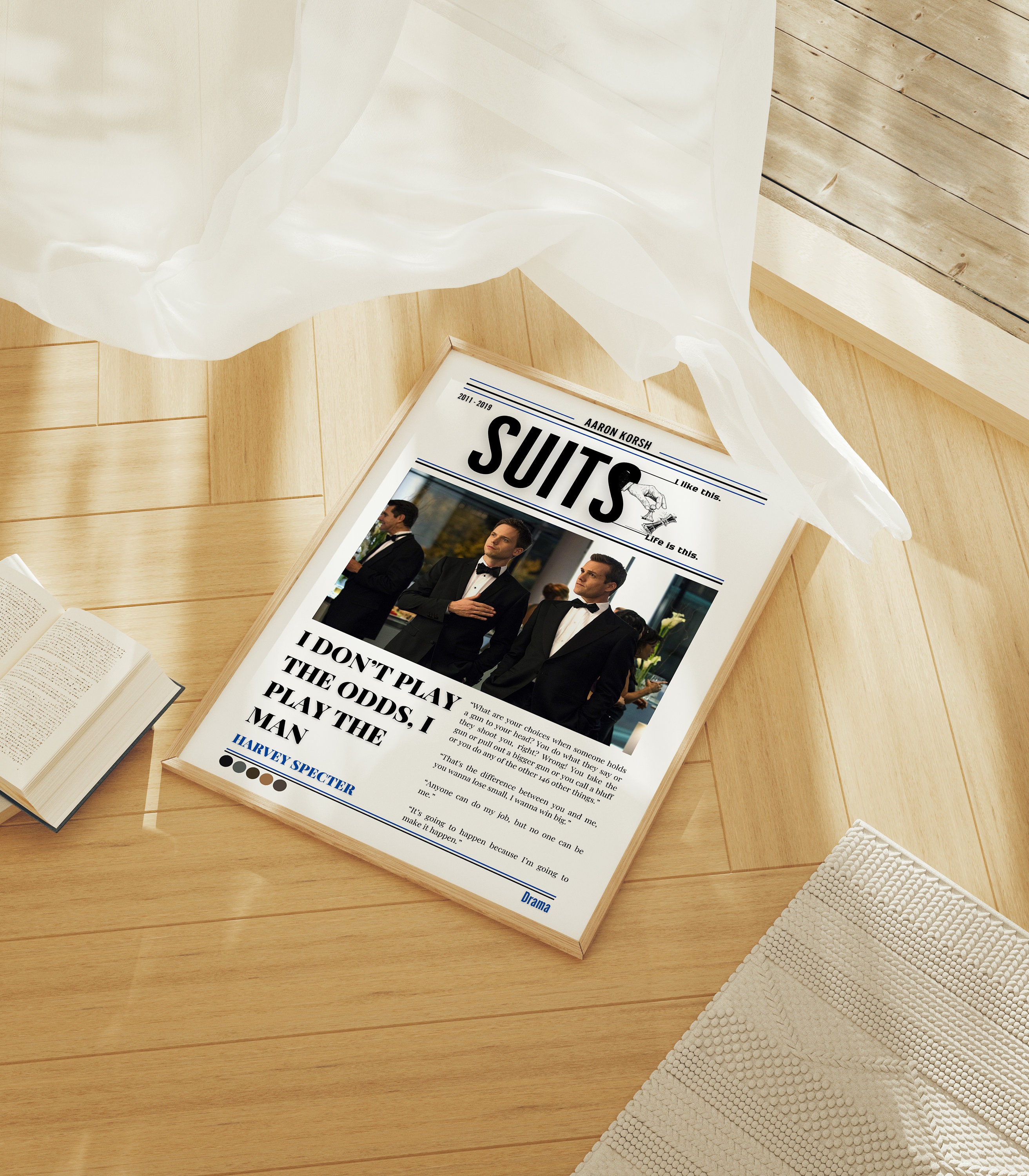 Suits Tv Series Poster, Harvey Specter, Suits, Print, Wall Art, Mike ...