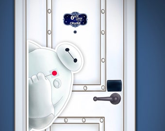 Baymax Disney Inspired Disney Cruise Suite Door Magnets/ Big Hero 6 ...