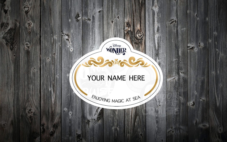 Custom DCL Cast Member Inspired Name Tag Magnet Disney Cruise ...