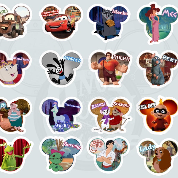 Dcl Character Magnets - Etsy