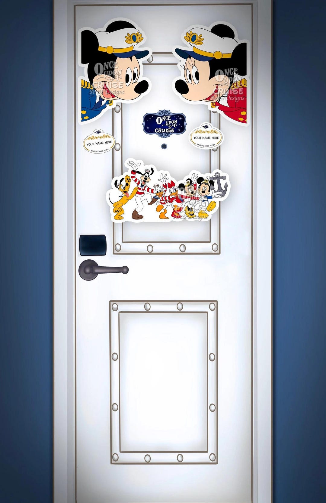 Disney Inspired Captain Mickey & Minnie With Pluto, Goofy, Donald and ...