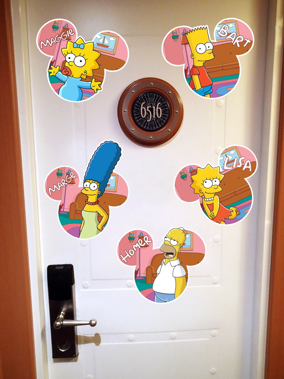 DCL Simpsons Inspired Disney Cruise Line Personalized Character Magnets ...