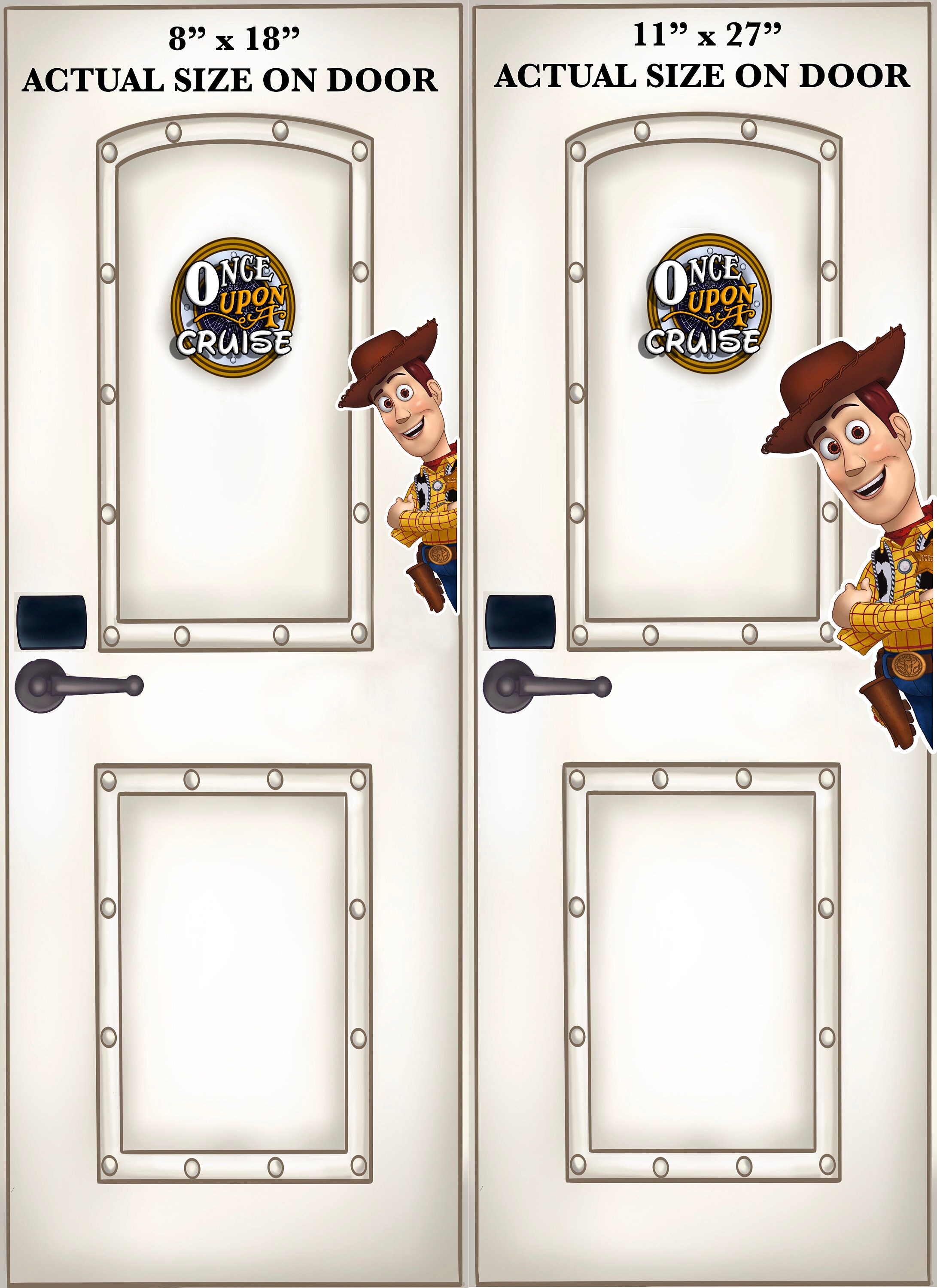 Disney Inspired Pixar Toy Story Woody and Buzz Extra Large Painted ...