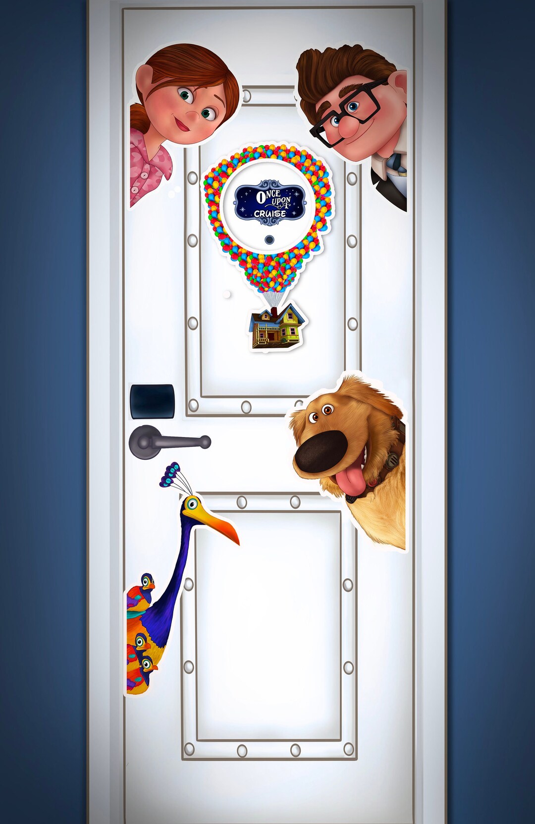 Disney Pixar Inspired Up Carl, Ellie, Dug & Kevin Character Magnets For ...