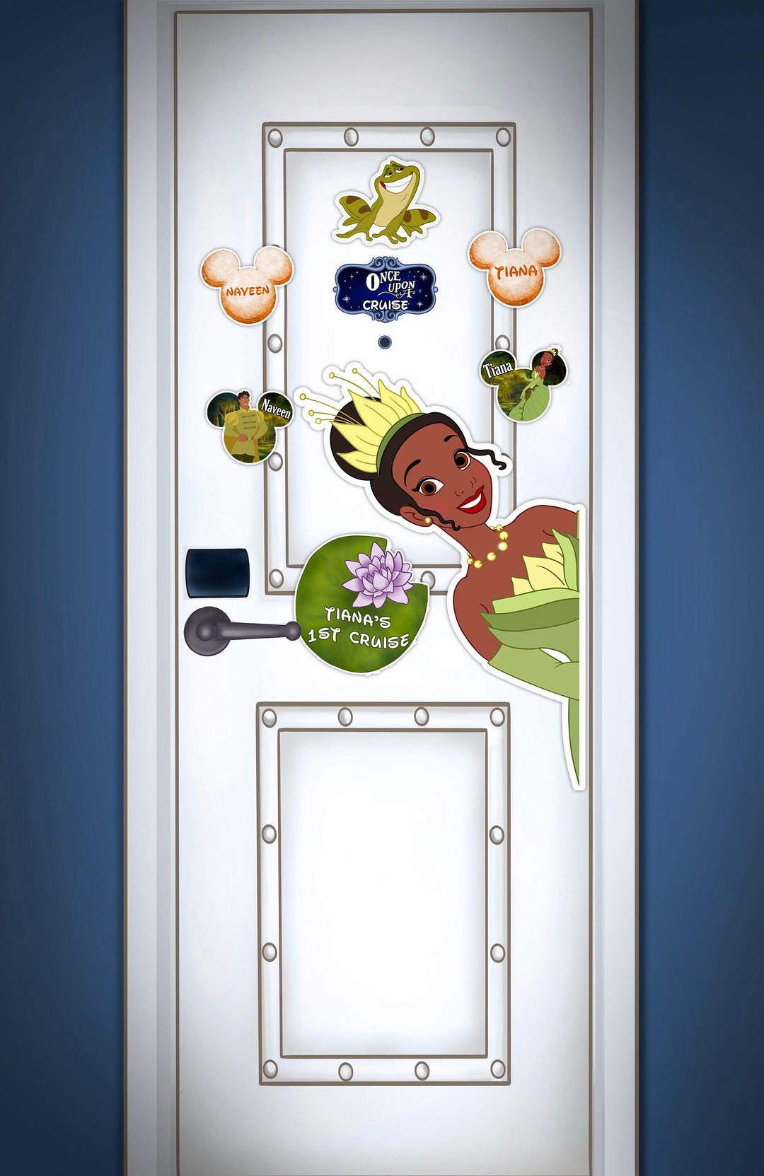 Disney Inspired Extra Large Painted Tiana Prince Naveen Princess and ...