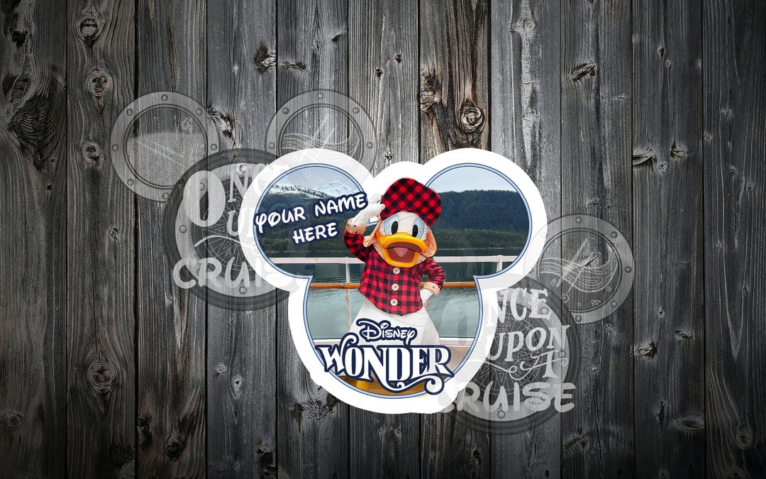 DCL Donald Disney Alaskan Cruise Personalized 8" and 5" Magnets - for ...