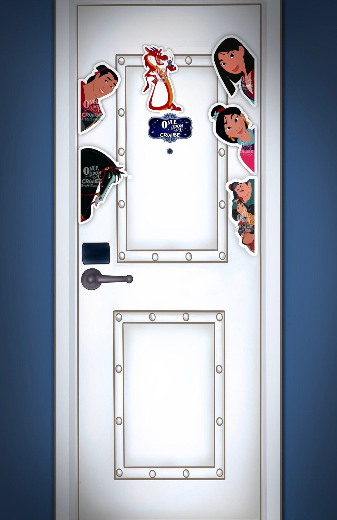 Disney Wish Cruise Inspired Mini Digitally Painted Mulan, Khan, Mushu ...
