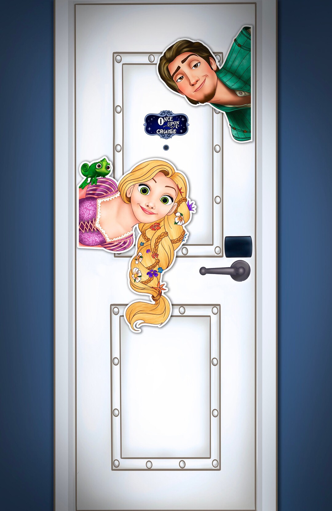 Disney Wish Cruise Inspired Digitally Painted Tangled Flynn & Princess ...