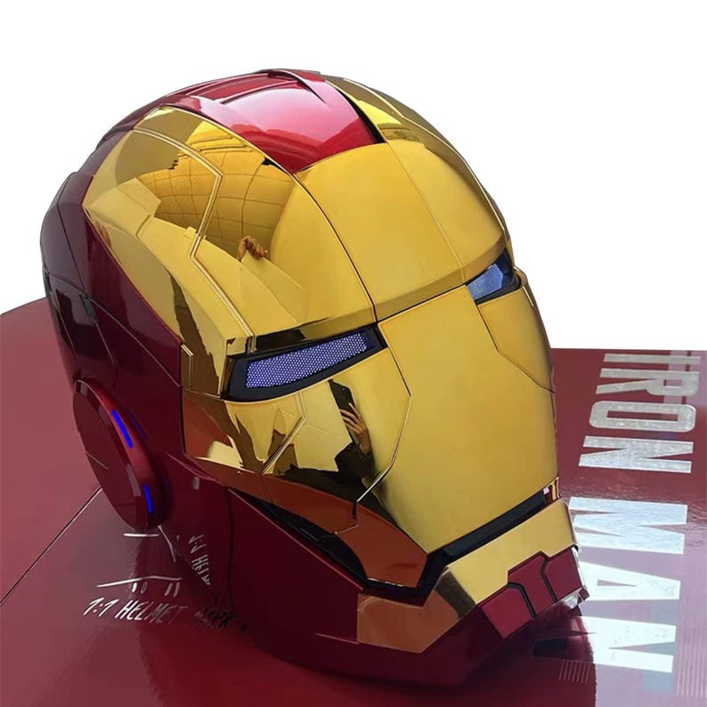 Casco Motorizado Iron Man Mk5, Controlado Por Voz. - Etsy
