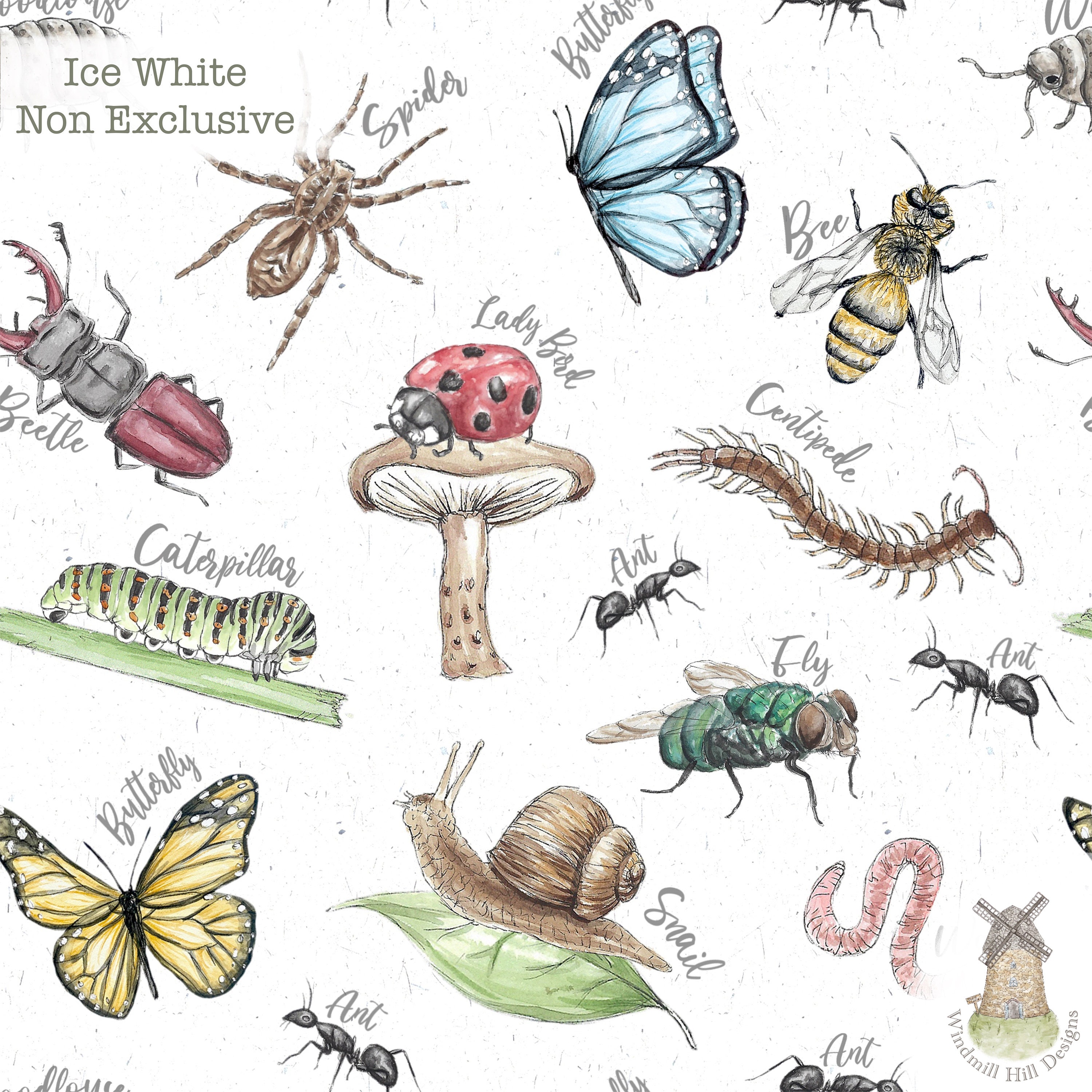 A Bugs Life Minibeast Bug Seamless Digital Design 6 Inch X 6 - Etsy